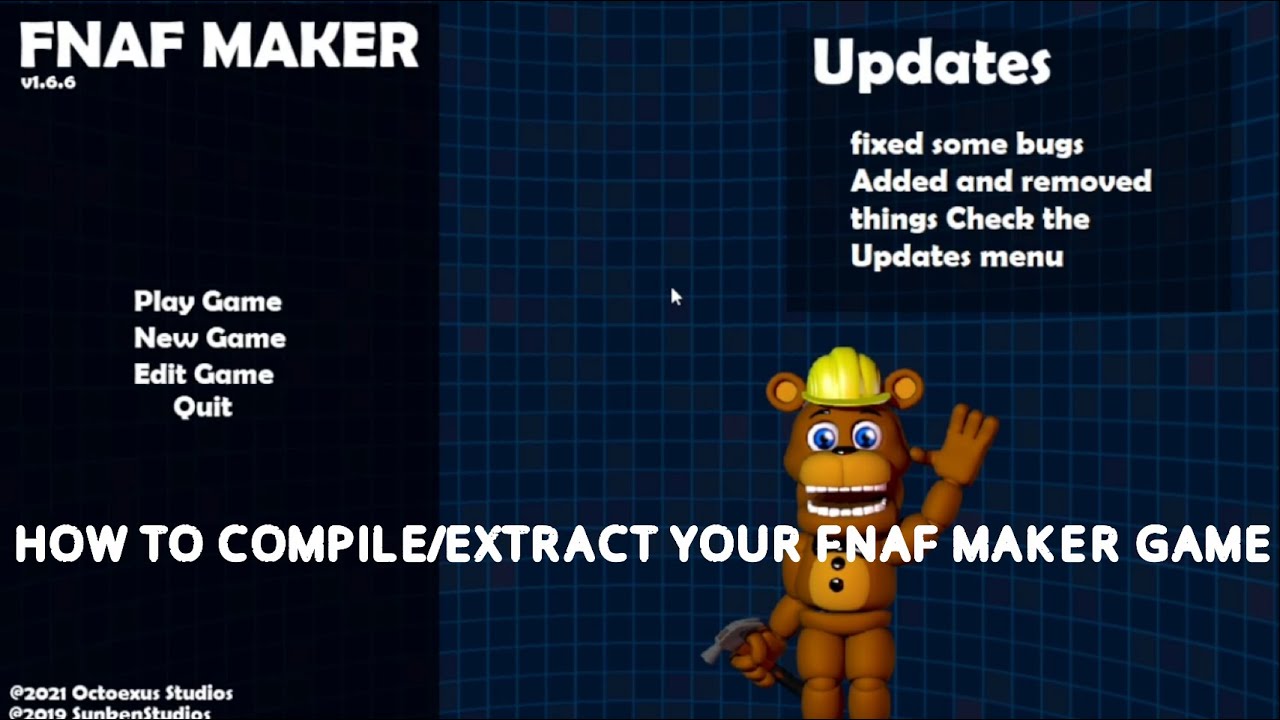 how to compile/extract your fnaf maker games - YouTube