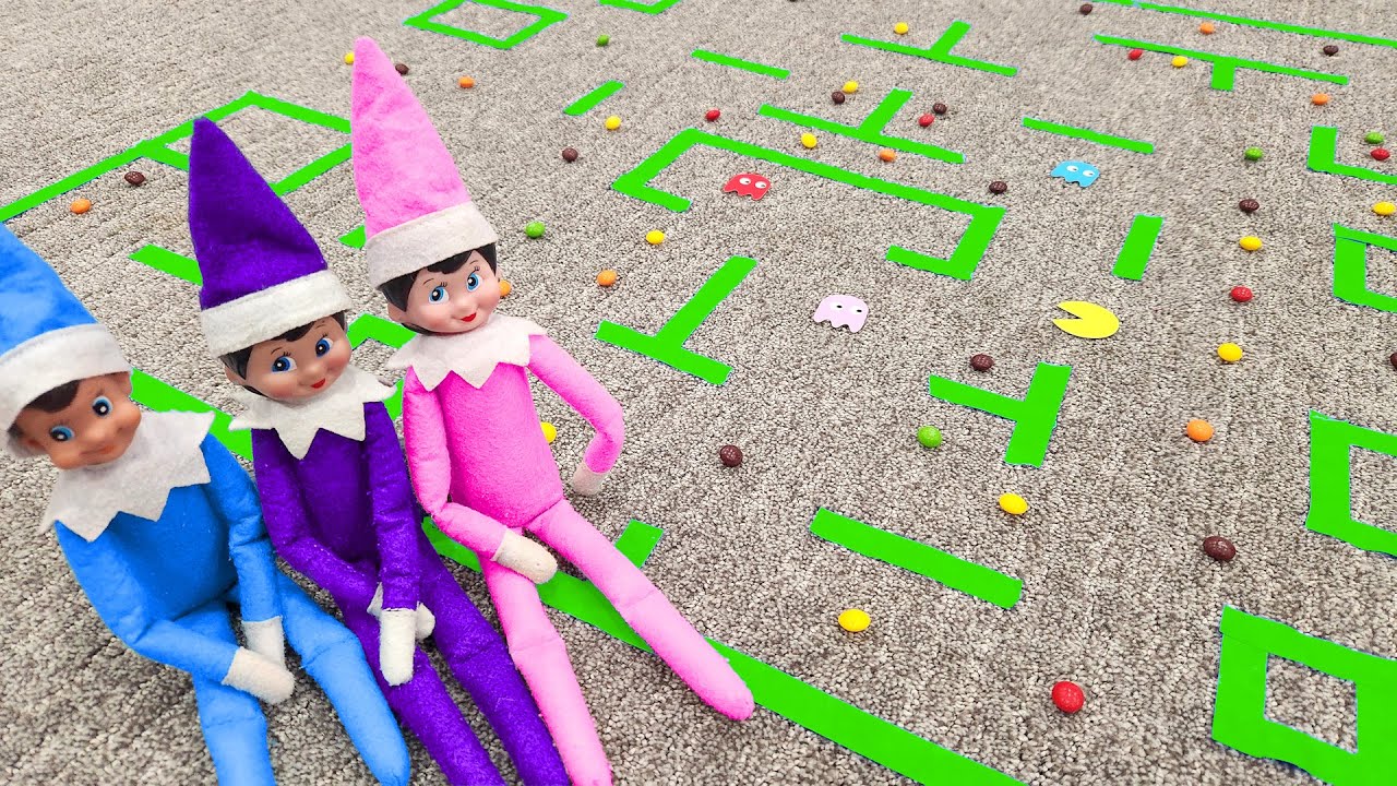 Elf on the Shelf Arcade Pacman! Day 2!! - YouTube