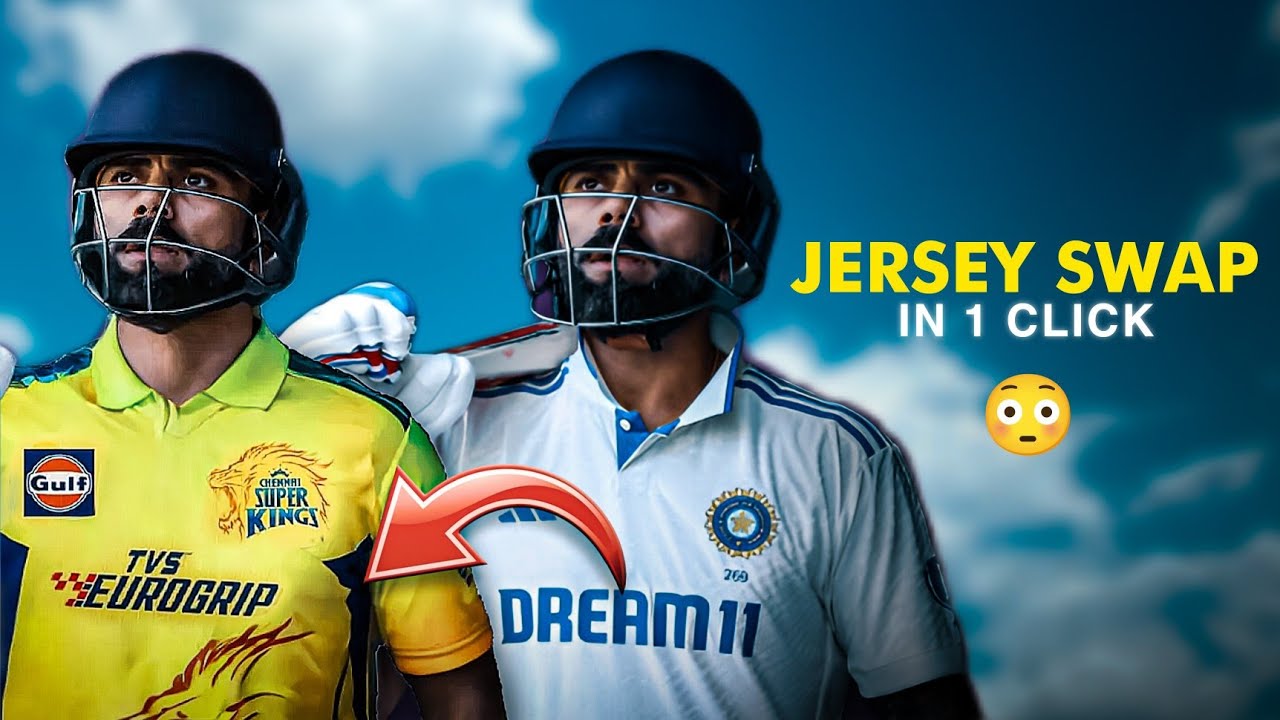 How to Jersey Swap in Mobile || How to make Cricket Jersey Swap|| # ...