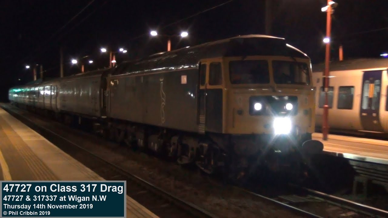 47727 Drags Class 317 Through Wigan - 14th November 2019 - YouTube