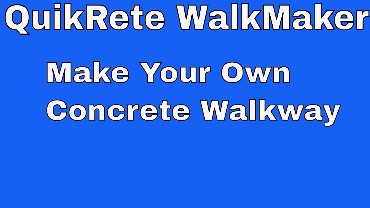 QuikRete WalkMaker Make Your Own Brickform Mold Concrete Walkway Patio ...