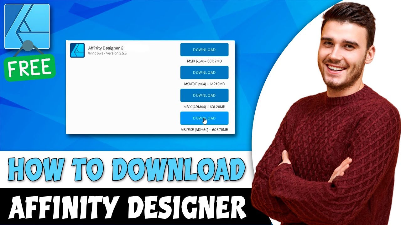 How To Download And Install Affinity Designer For Free - YouTube