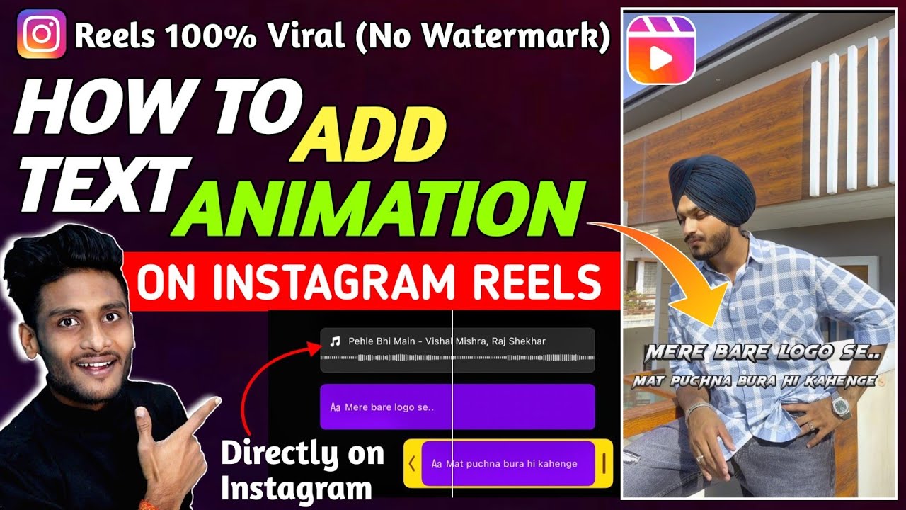 How To Add Text On Instagram Reels in 2024 | Instagram App से ही Reels ...