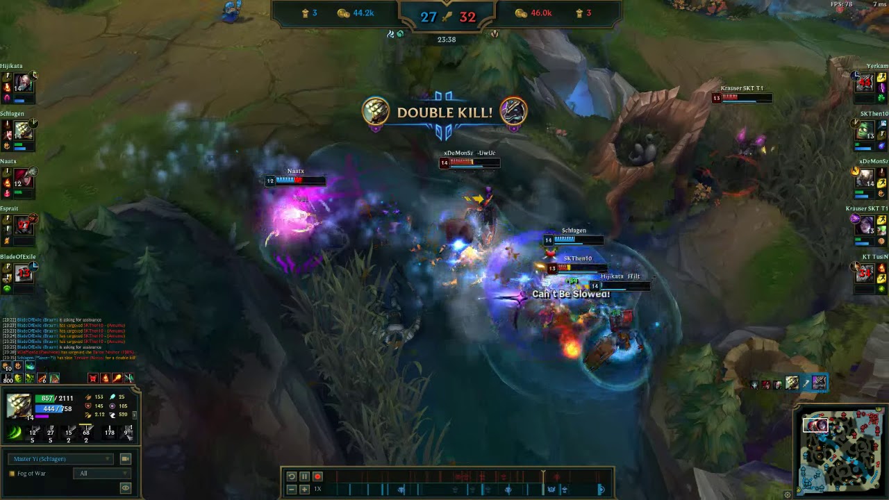 League of Legends-Master Yi Penta Kill 4 - YouTube