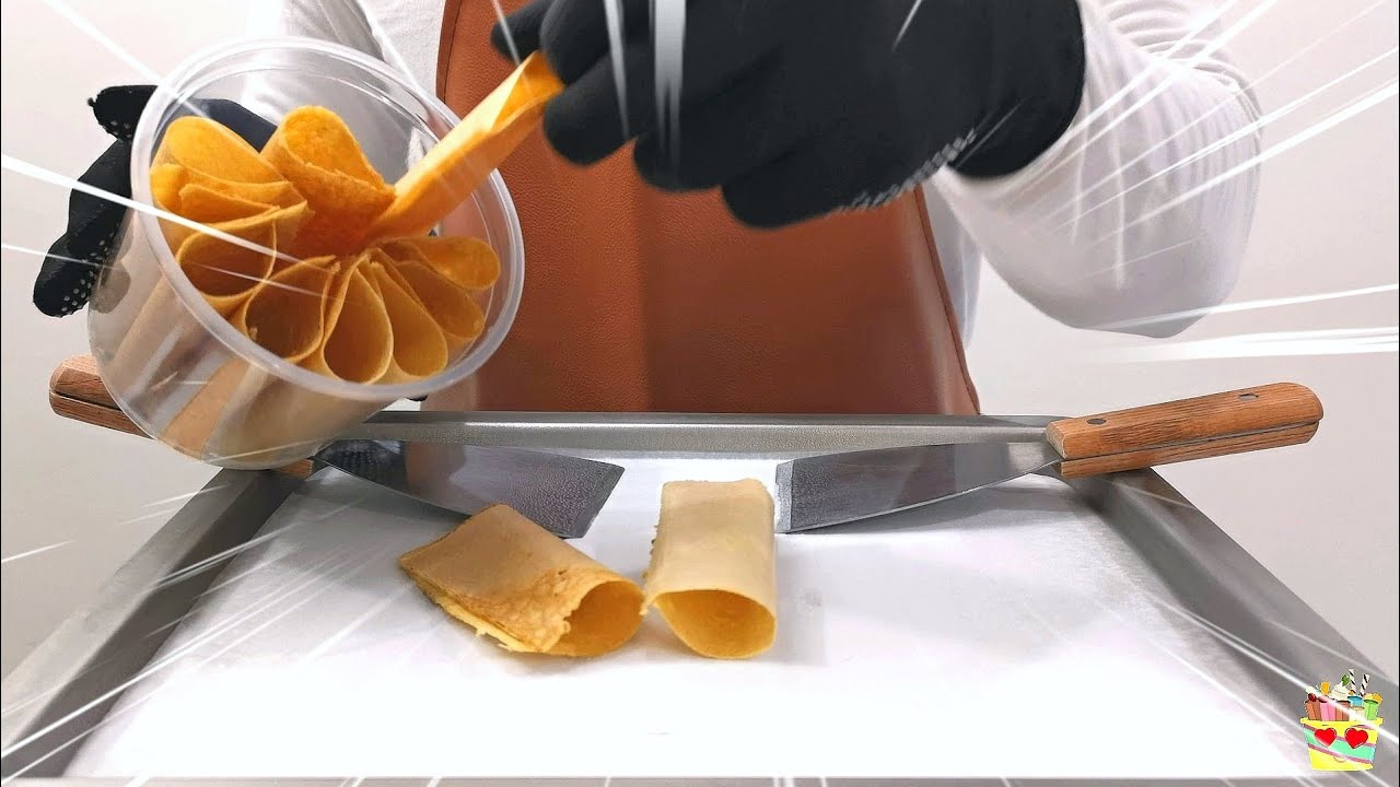 DIY BUTTER CREPES Ice Cream Rolls | mix with choc, good food sounds ...