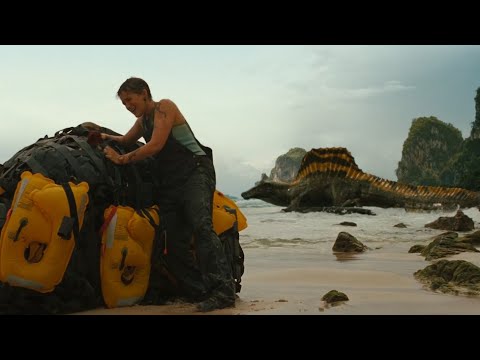 Spinosaurus eats Nina | Jurassic World Rebirth