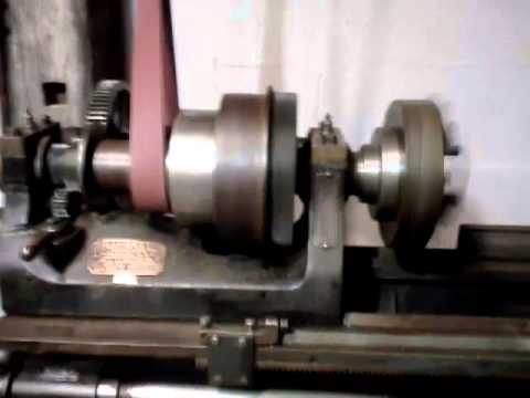 Antique engine lathe awakes at muskegon museum - YouTube