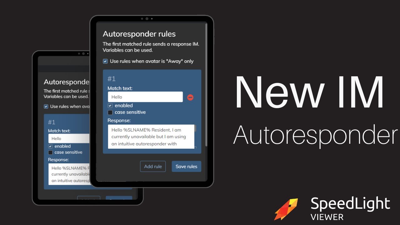 SpeedLight Viewer: New IM Autoresponder Demo - YouTube