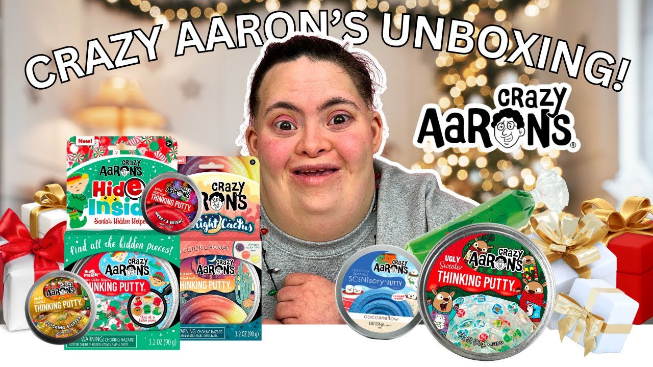 *NEW* Crazy Aaron's Thinking Putty + Land of Dough Review 2023!! 🎄🎁 ...