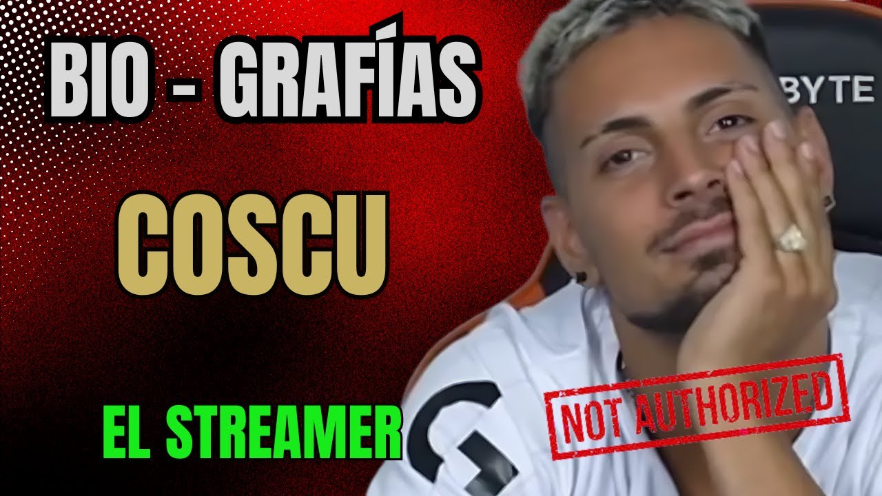BIOGRAFIA COPLETA DE COSCU * EL STREAMER MILLONARIO * BIO-GRAFIAS - YouTube