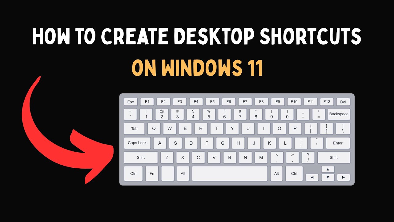 How To Create Desktop Shortcuts on Windows 11 - YouTube
