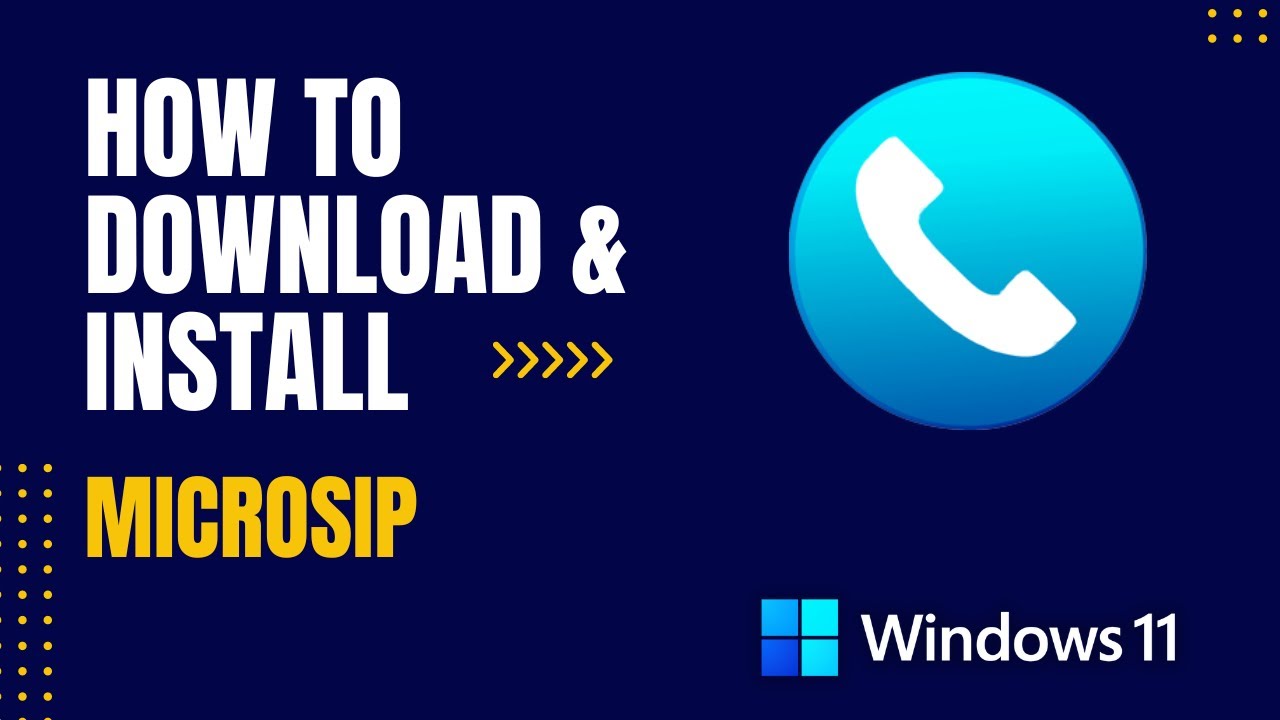 How to Download and Install MicroSIP For Windows - YouTube