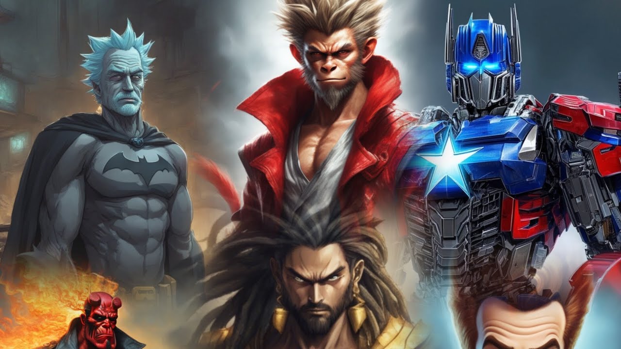 WHO WINS IF MERGED? GOKU, WOKONG, RICK SANCHEZ, HELLBOY - YouTube