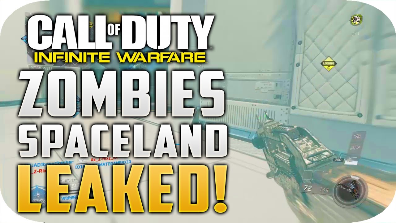IW - LEAKED ZOMBIES IN SPACELAND GAMEPLAY! EARLY INFINITE WARFARE ...