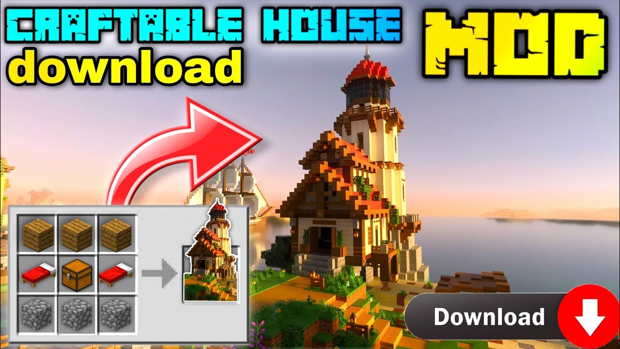Craftable house mod for minecraft pocket edition CRAFTABLE HOUSE MOD ...