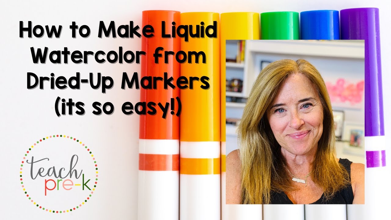 How to Make Liquid Watercolor from Dried-Out Markers - YouTube