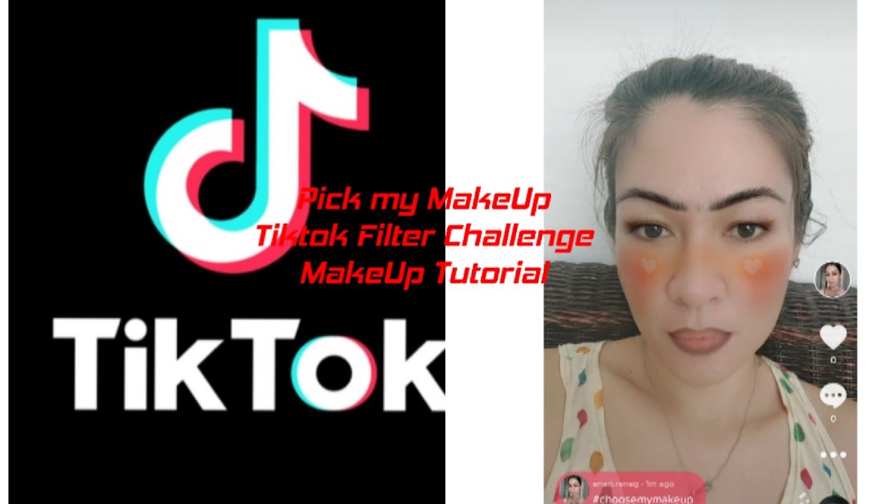 Pick my MakeUp Challenge Tiktok Filter MakeUp Tutorial | Tiktok Trend# ...