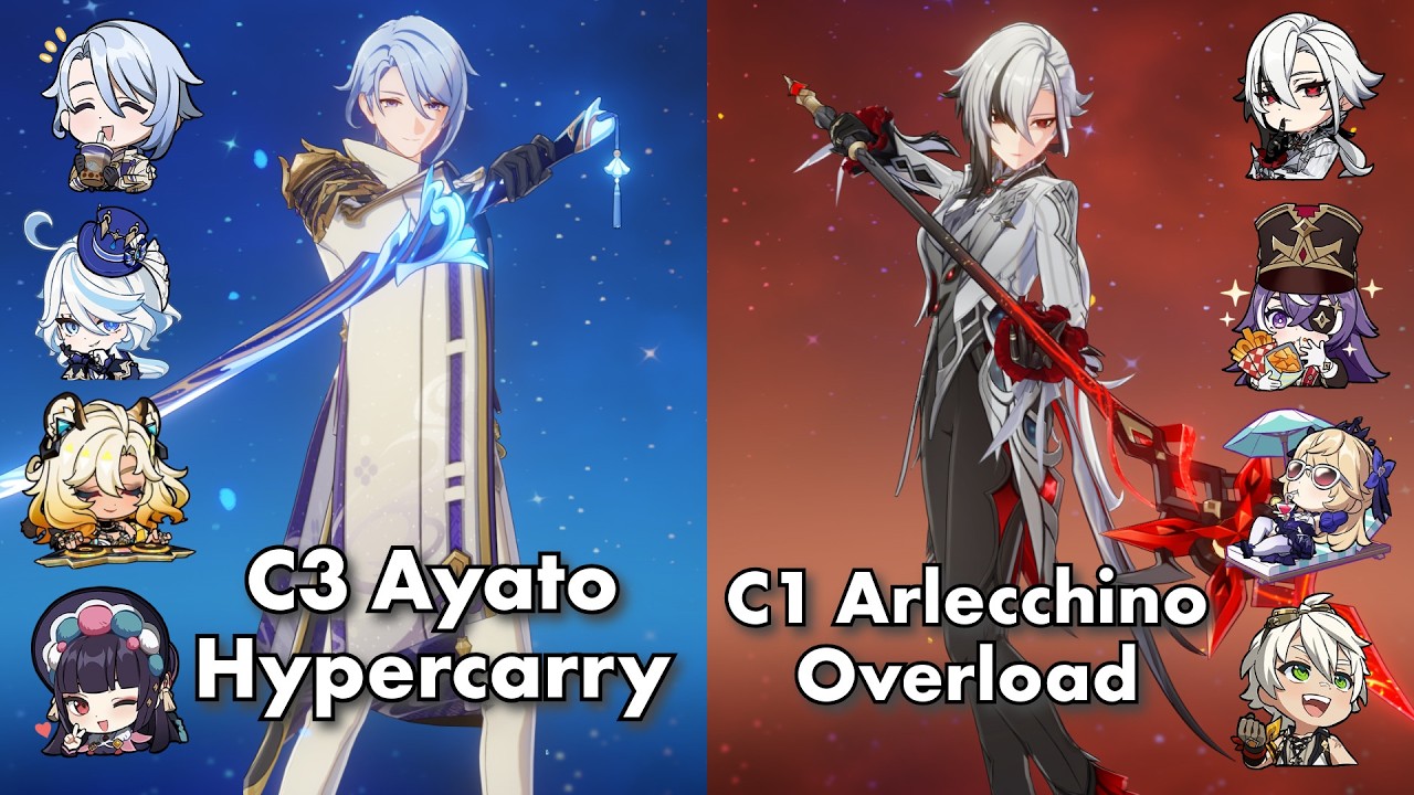 C3 Ayato Hypercarry with C0 Xilonen & C1 Arlecchino Overload | 5.1 ...