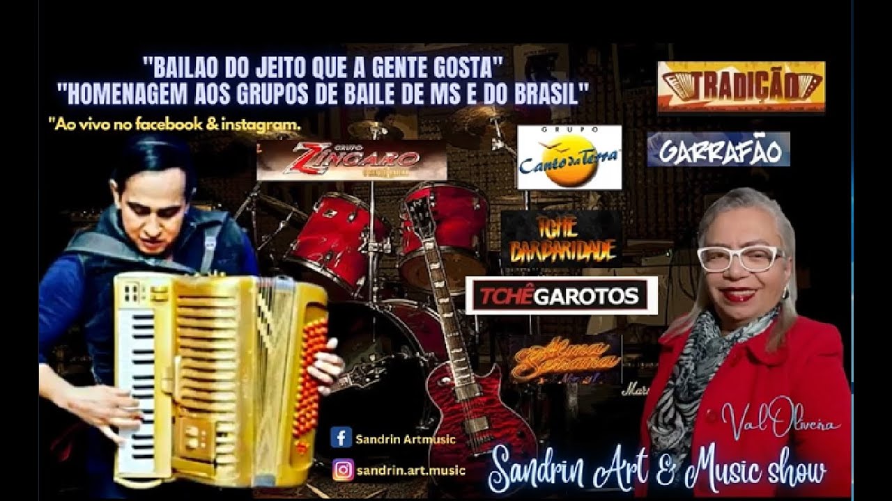 LIVE VANEIRAS DE MS - SANDRIN ART & MUSIC SHOW. - YouTube