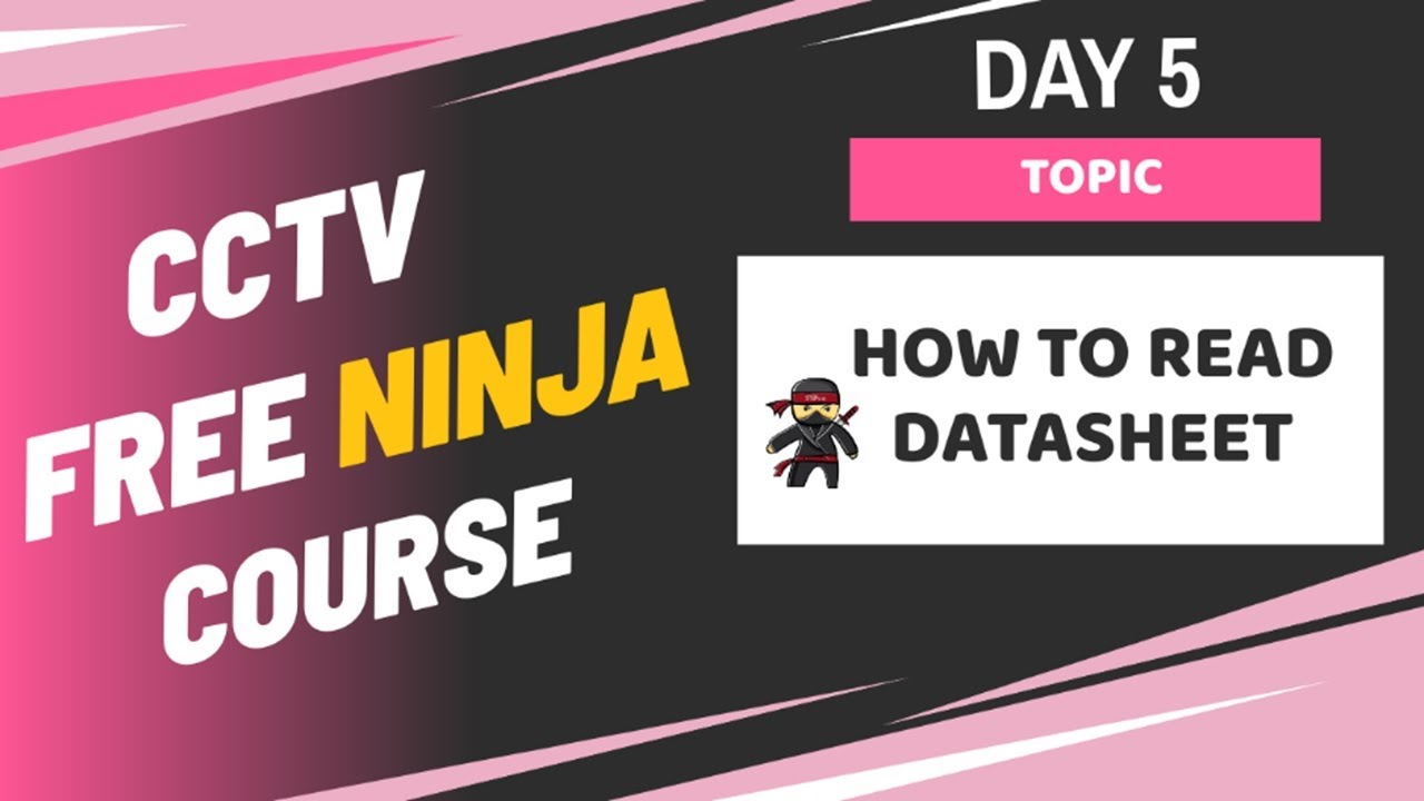 How to Read CCTV/DVR Data Sheet | Part 1| Day 5 |Free CCTV Camera ...