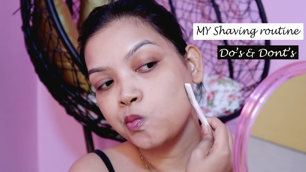 How I Shave My Face / My Shaving Routine For Smooth Skin / Demo, Do's ...