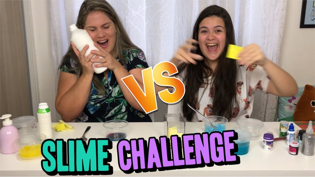 DESAFIO DO SLIME MISTERIOSO - SLIME CHALLENGE. - YouTube