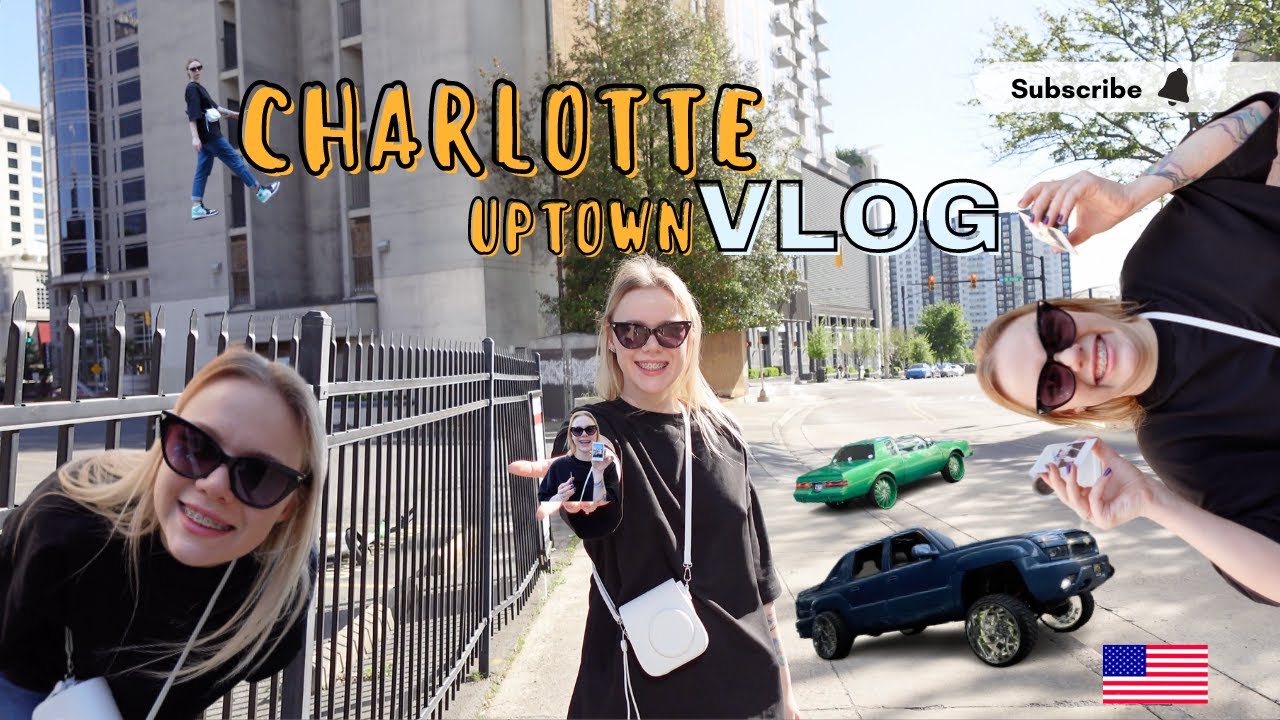 Апрельская прогулка в центре города Шарлотт // UpTown Charlotte spring ...