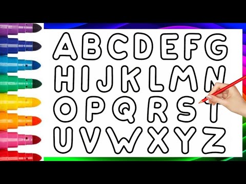 How to Draw Alphabet ABC | Fun Learning for Toddlers | Easy Drawing ...