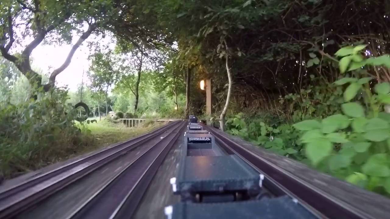 Guard's eye view: Blackbury garden railway freight train with Claud ...