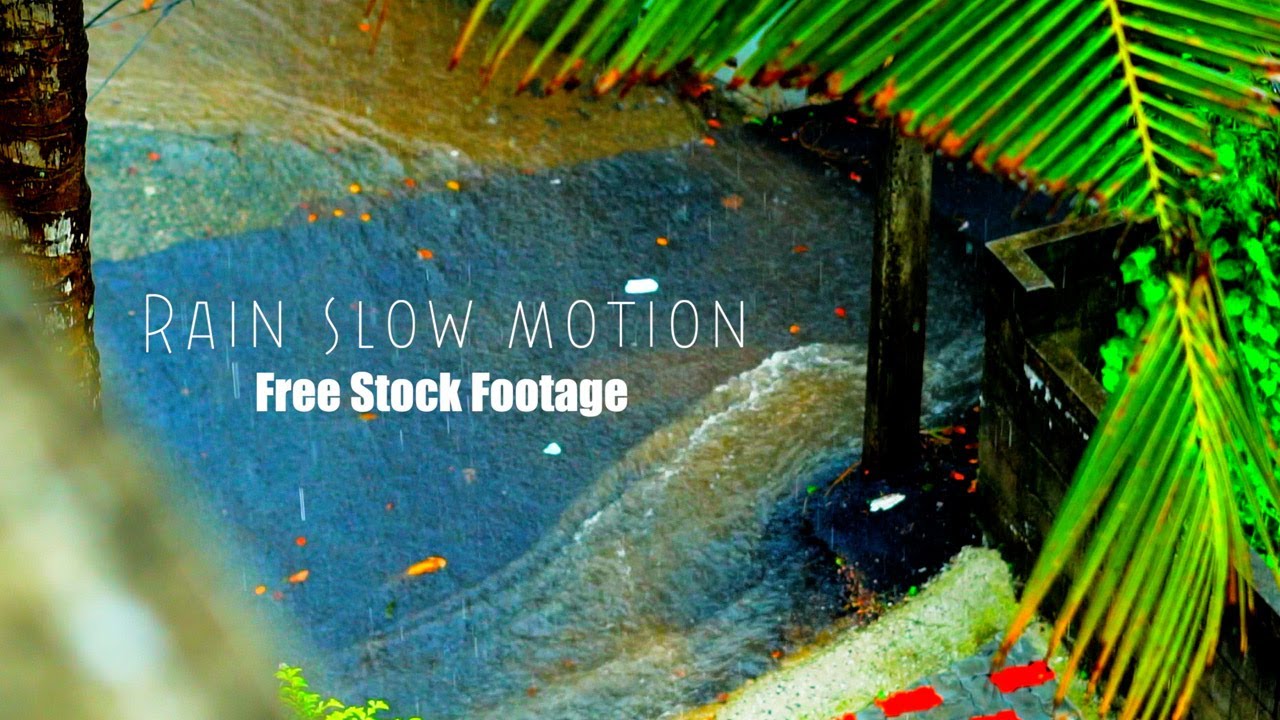 Rain Slow Motion HD | Royalty Free Stock Footage (HD) 1080p - YouTube