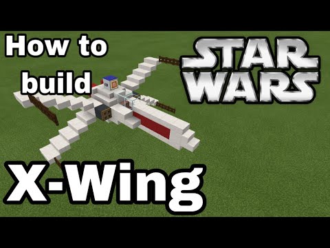How to build a X-wing from Star Wars in Minecraft - YouTube