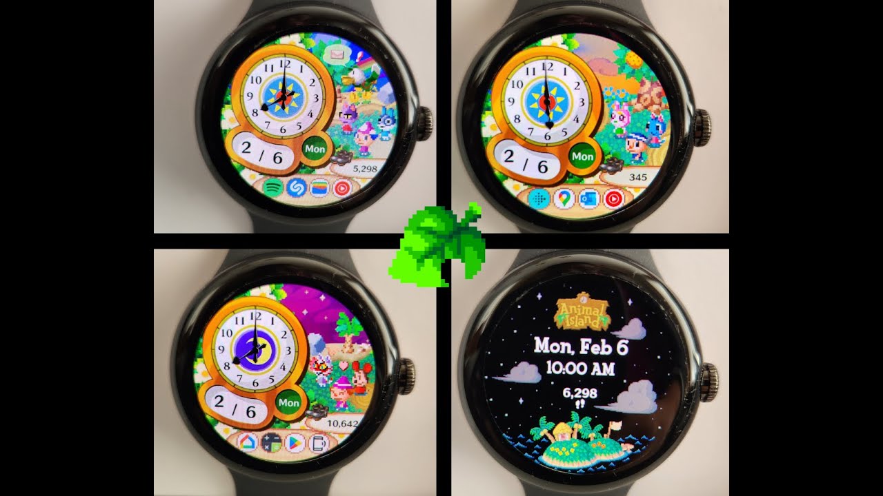 Animal Crossing Smartwatch Face - YouTube