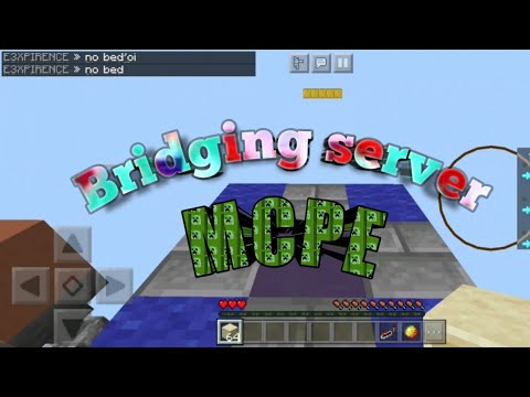 Best server for bridging practice in Bedrock edition- MCPE - YouTube