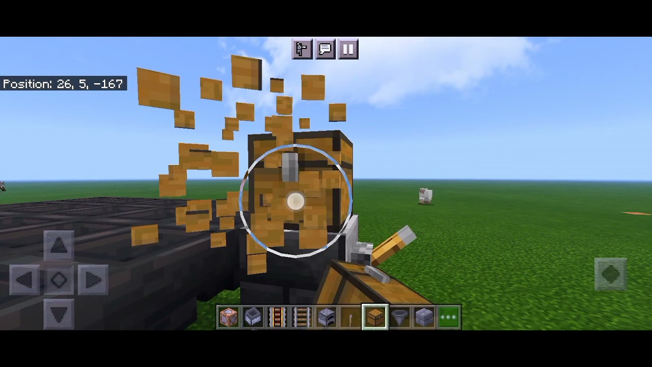 minecraft pocket edition stone farm command block - YouTube