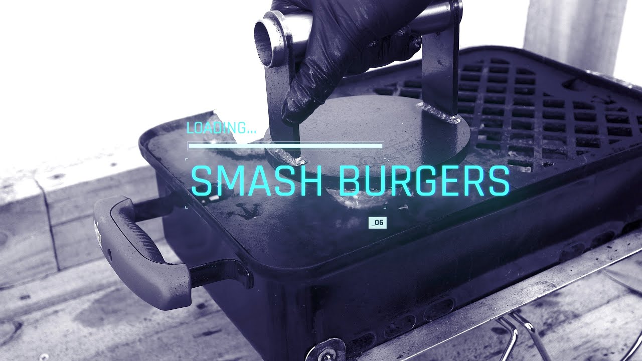 Brisket Smash Burgers - Weber GA - Que-tensils Smasher, Smash Plate and ...