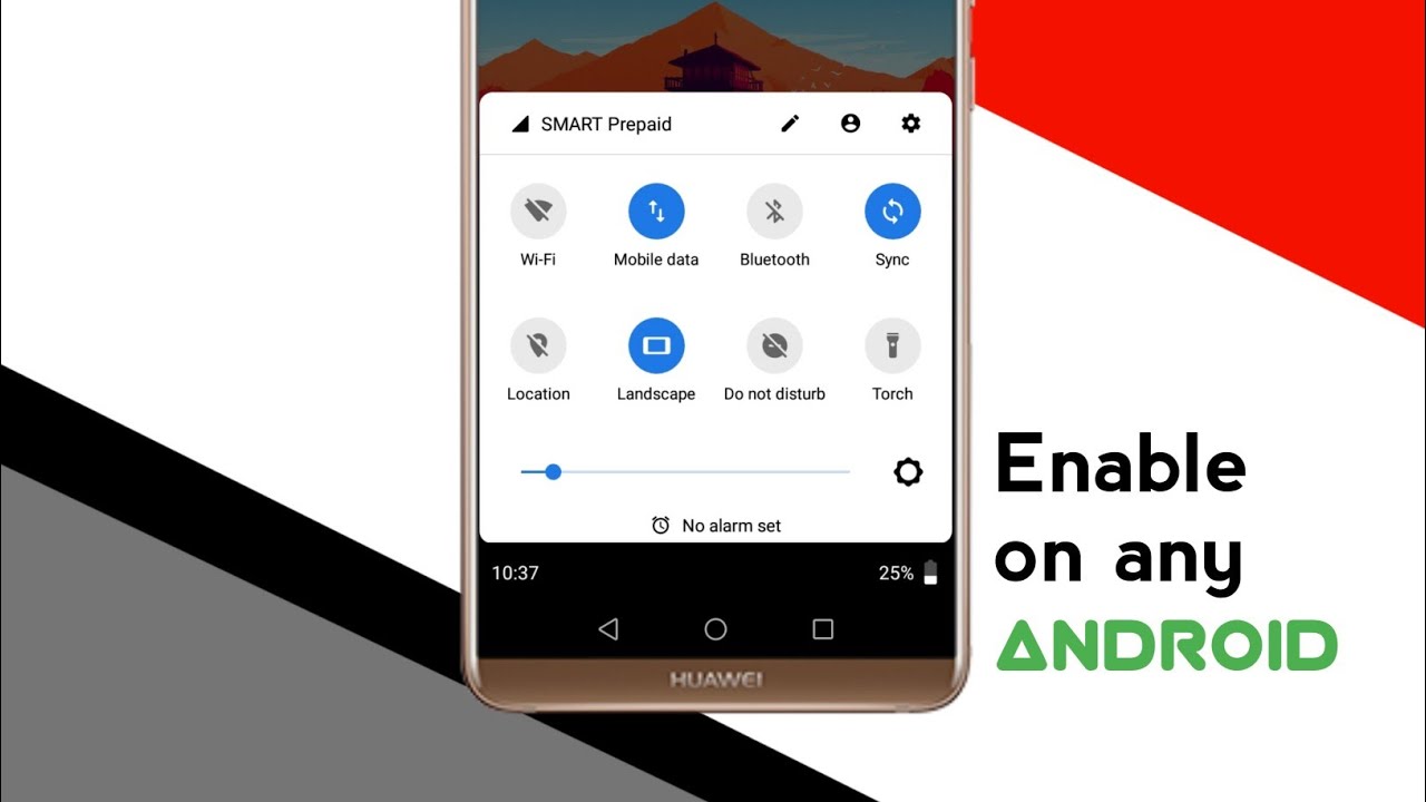 Enable bottom quick setting on any Android device - YouTube