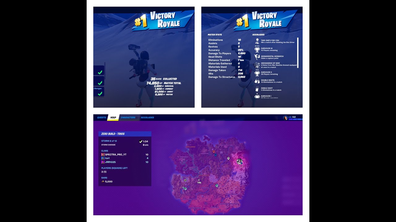 FORTNITE SEASON 4 CHAPTER 5 ABSOLUTE DOOM ZERO BUILD TRIOS VICTORY ...