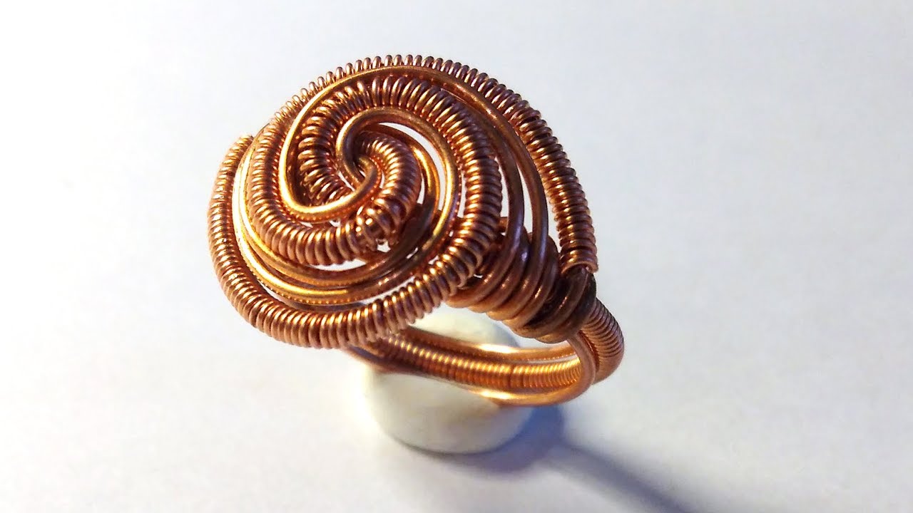 Simple wire wrap ring tutorial fast and easy copper ring 2019 - YouTube