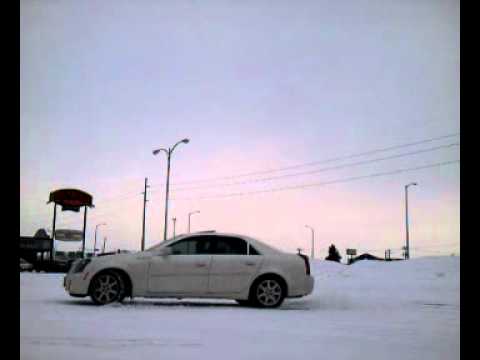 Alan Craker Drifting in the White CTS Project Car - Late Winter 2011 ...