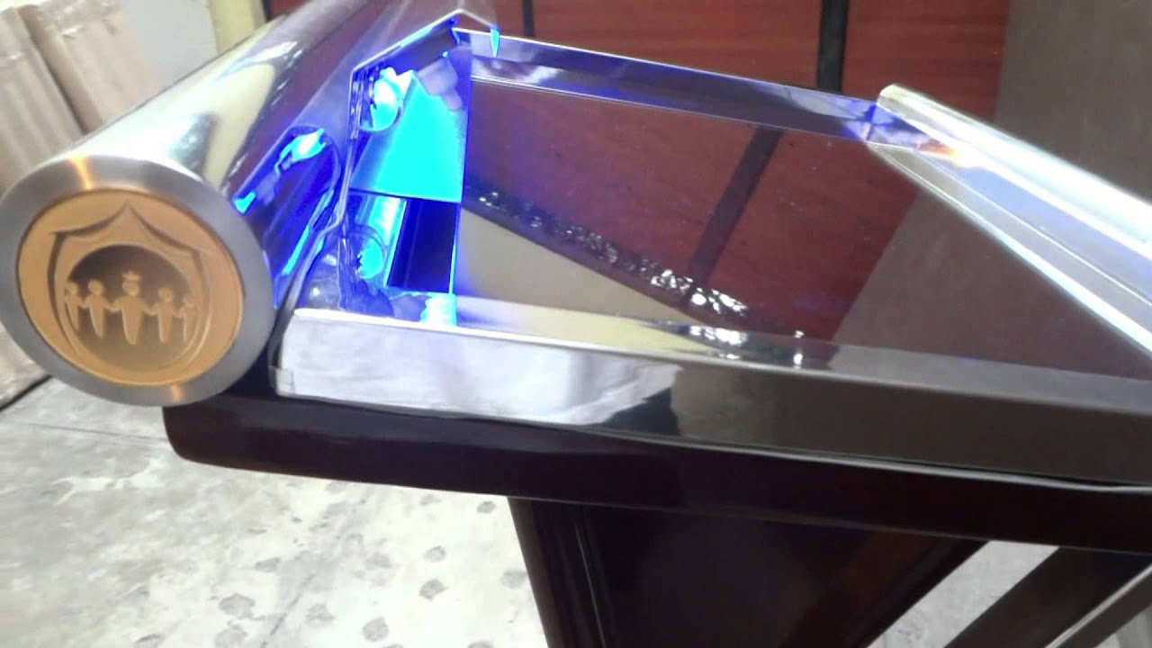 púlpito de lujo en madera y acero_moderno pulpito para iglesias - YouTube