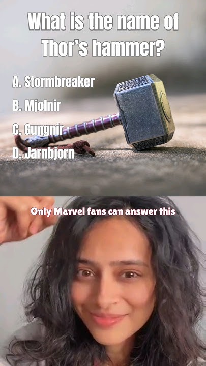 Thor's hammer | Avengers quiz | Marvel riddles | Fun challenge | Movie ...