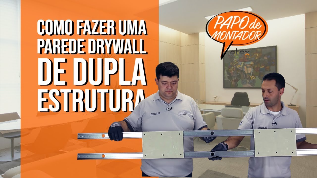 Como fazer uma Parede drywall de dupla estrutura - DICA #20 - YouTube