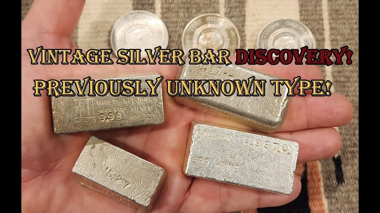Discovery of a Previously Unknown Vintage Silver Bar! - YouTube