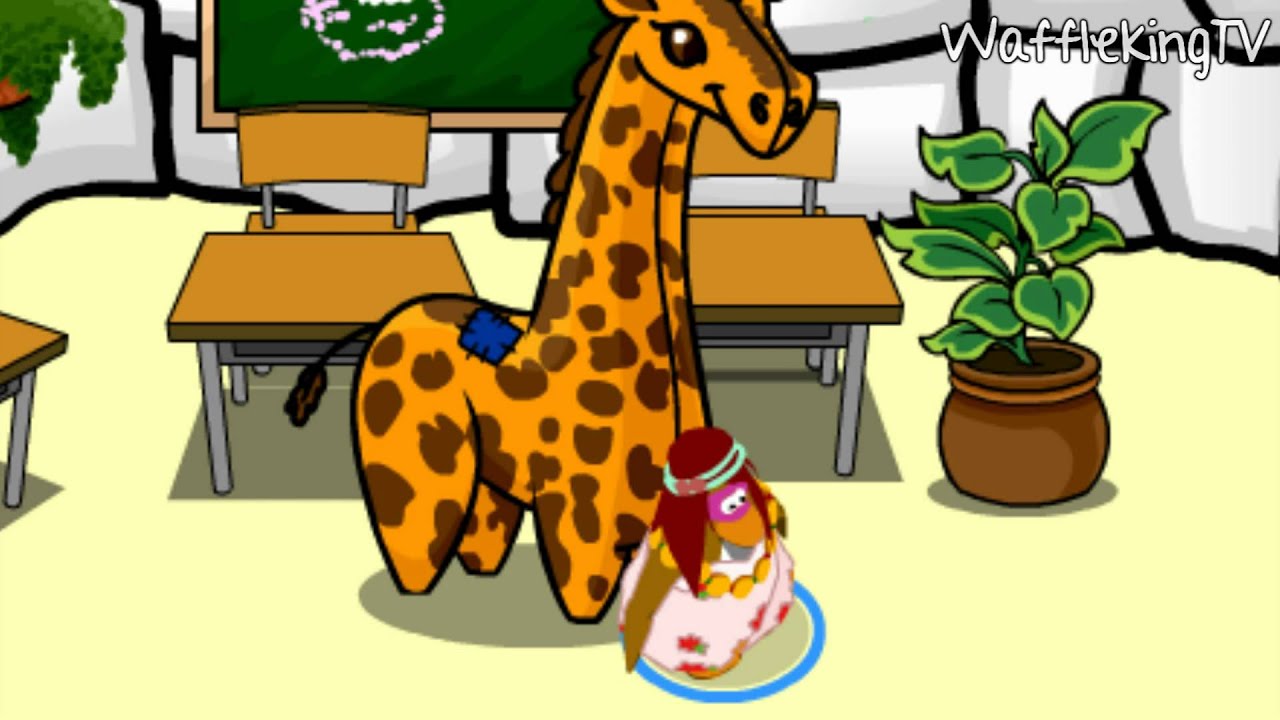 Inappropriate Giraffe on Club Penguin - YouTube