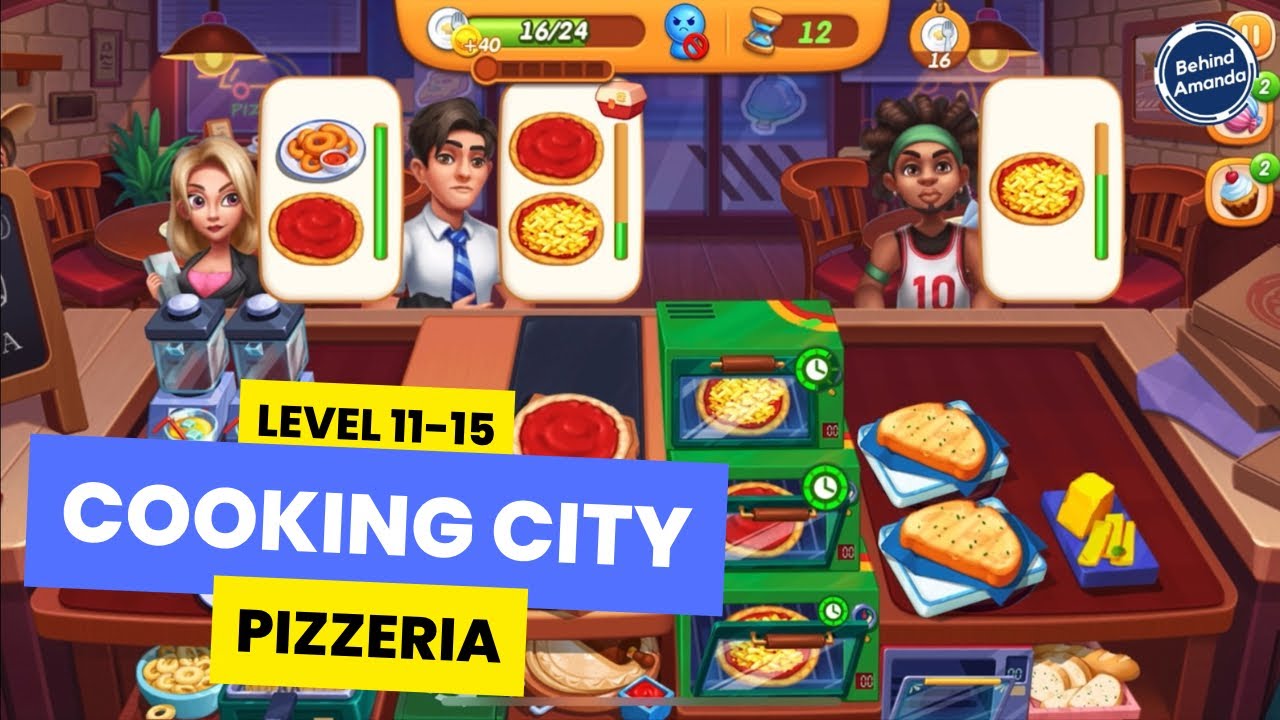 COOKING CITY - PIZZERIA - LEVEL 11-15 WALKTHROUGH INDONESIA - YouTube
