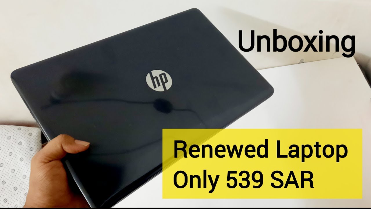 Unboxing a refurbished Laptop HP 15-da0070nx its like new !! Renewed ...