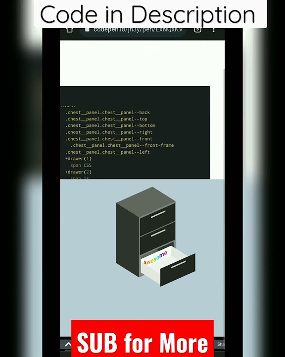 Html Css And Javascript File Drawer Animation File Drawer Animation Using Html Css And
