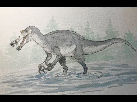 Learn to Draw a Baryonyx with Paleo Artist Chris DiPiazza - Part 2 ...