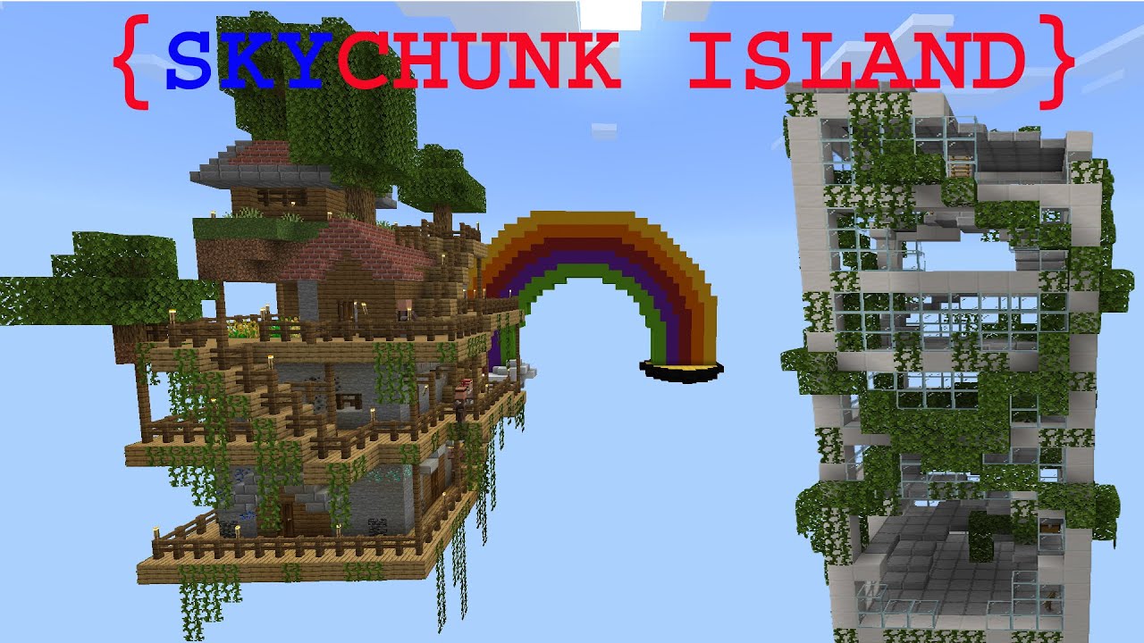 MINECRAFT BUT I SURVIVE A (SKY CHUNK) IN MINECRAFT. - YouTube