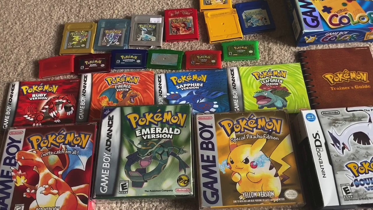 Pokemon Game collection 2020 - YouTube